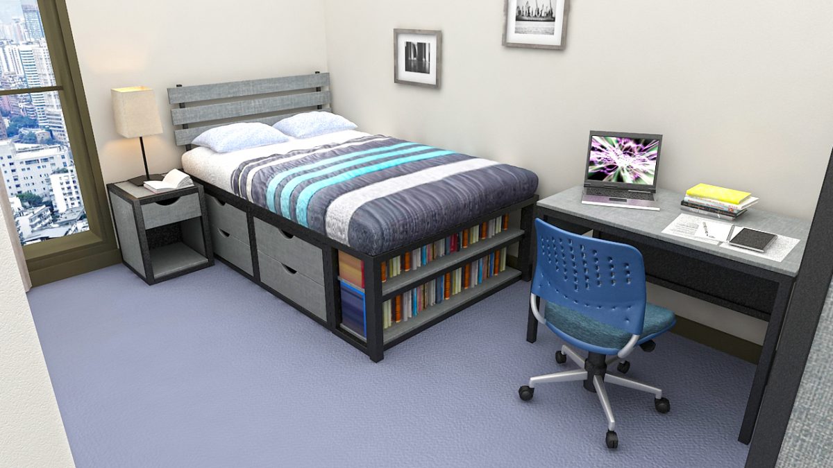 Dorm Room Beds and Headboards | Ecologic Furniture