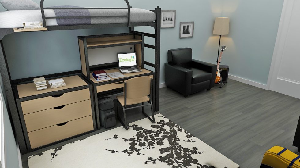 Dorm Loft Beds: Lofted College Bed | Ecologic Furniture