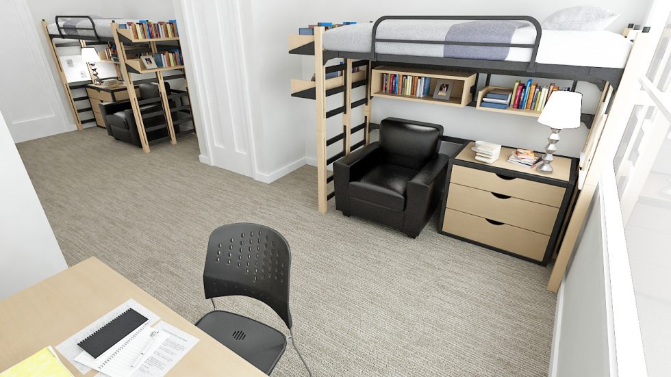 Dorm Loft Beds: Lofted College Bed | Ecologic Furniture