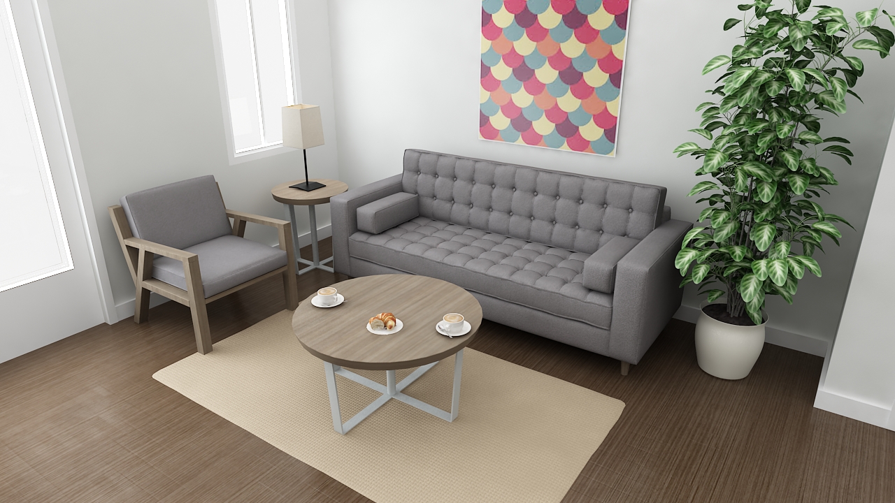 X23 Common Area with 3 Seat Sofa and Accent Chair - Ecologic Furniture